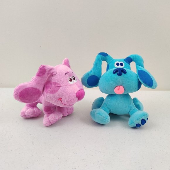 Unbranded | Toys | Blues Clues Blue Magenta Lot Of 2 Stuffed Plush Dogs ...
